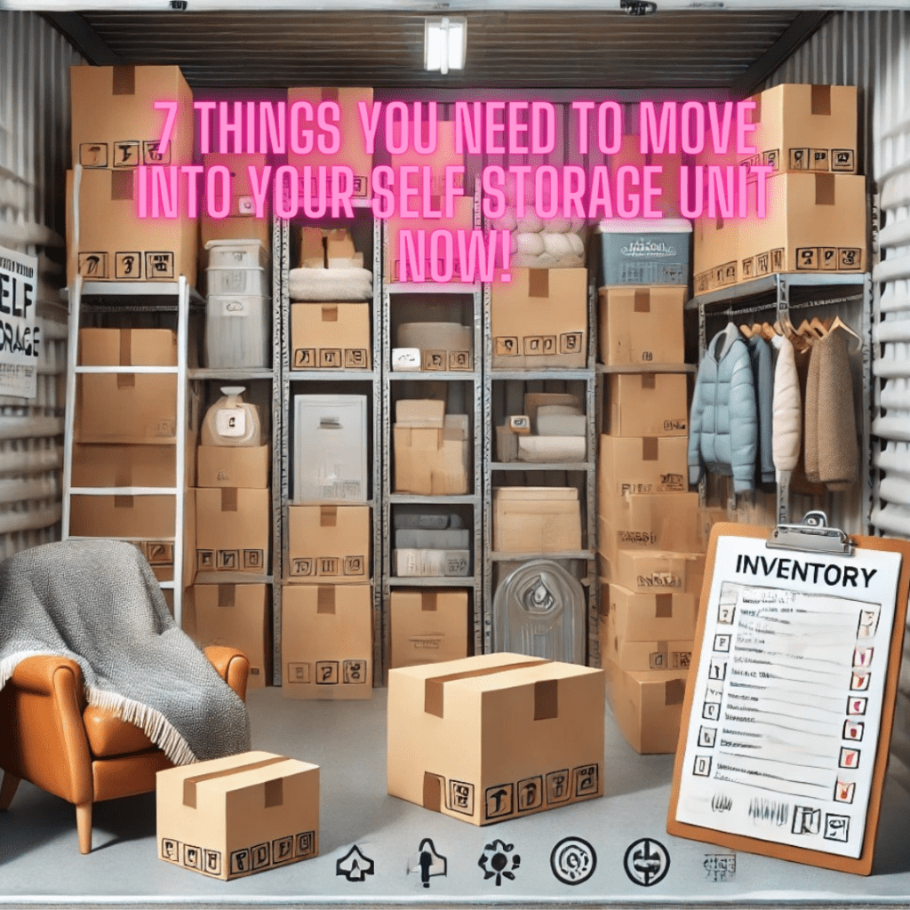 7 Things You Need To Move Into Your Self Storage Unit Now!